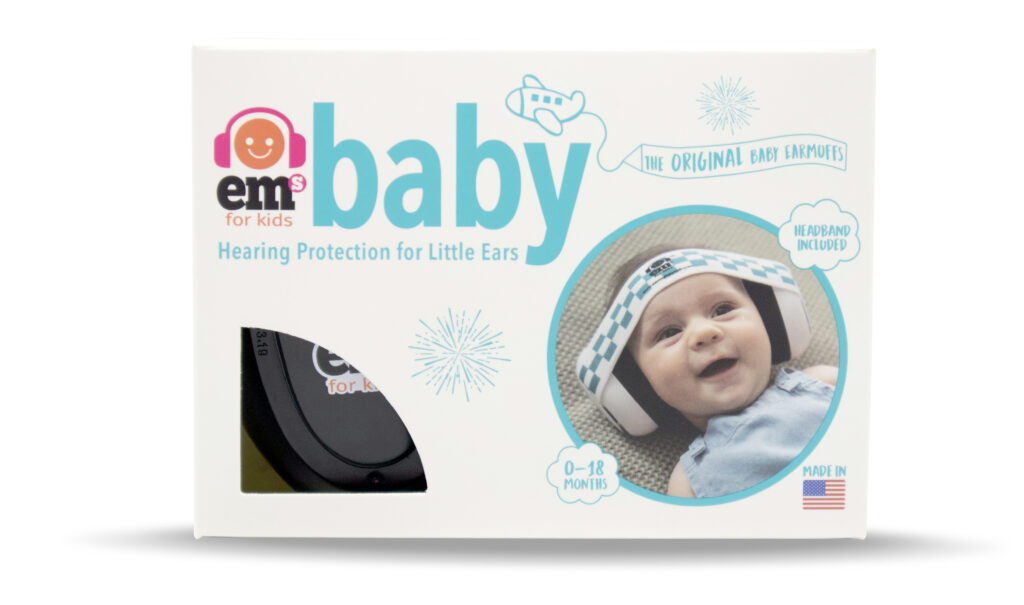 BABY Earmuffs in Box - Black - Ems for Kids Earmuffs